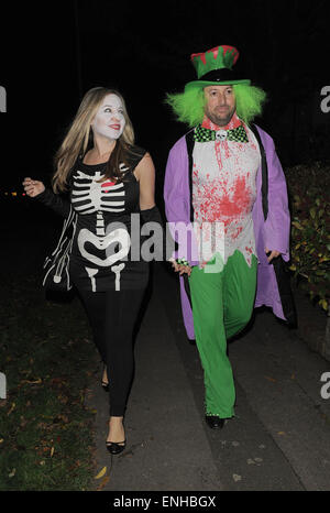 Victoria Coren, at Jonathan Ross' Halloween fancy dress party. London ...