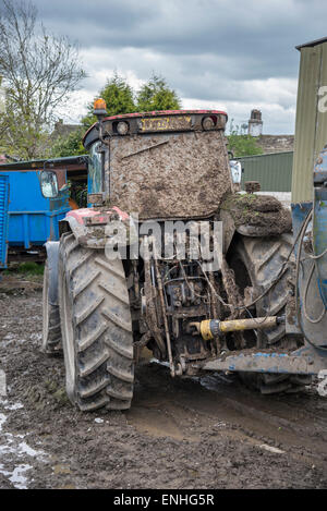 Dirty tractor in the ground Stock Photo: 80192389 - Alamy