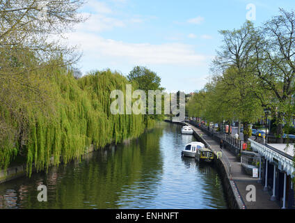 Norwich Riverside Walk that runs through the city centre Stock Photo ...