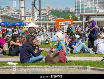 NAPLES, ITALY- MAY 2: visitors at 17th edition of the International ...