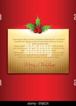 Space for text, merry christmas design, with handdrawn sketch of green ...