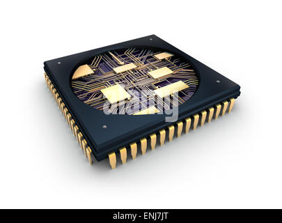 CPU Computer chip, inside view Stock Photo - Alamy