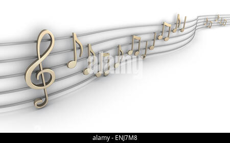 Set of nine musical notes isolated on white Stock Photo - Alamy