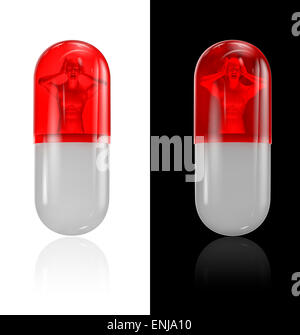 Dna in pill Stock Photo - Alamy