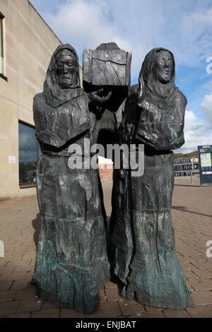 "The Journey" sculpture by Fenwick Lawson, Durham city ) depicting six ...