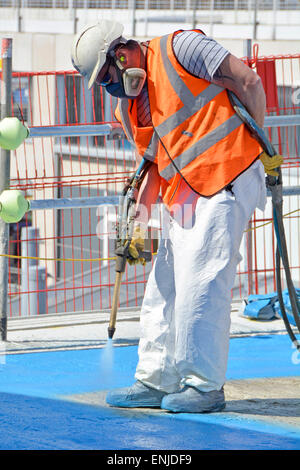 Close up view of safety hard hat and transparent plastic glasses on ...