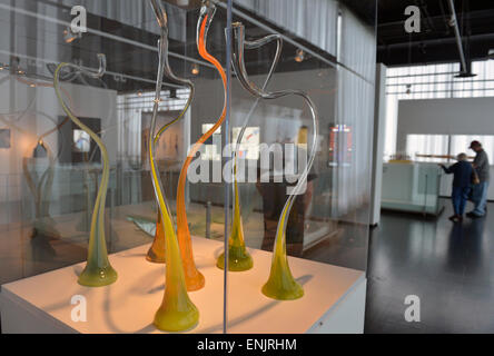 Corning, USA. 6th May, 2015. People visit the Corning Museum of Glass ...