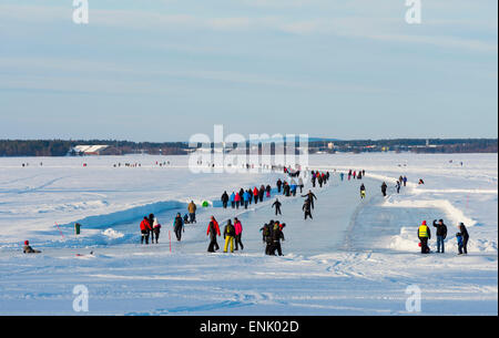 Arctic Circle, Lapland, Scandinavia, Sweden, Jokkmokk, Sami people at ...
