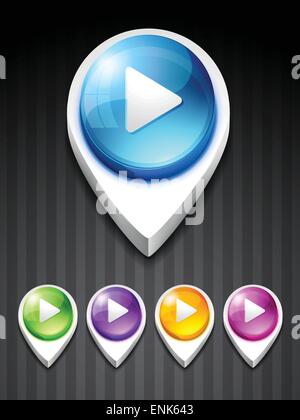 Play Icon Design Stock Vector Image & Art - Alamy