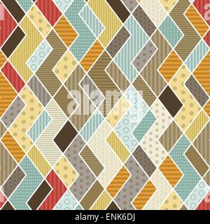 Seamless pattern. Vintage geometric patchwork polygon star quilt ...