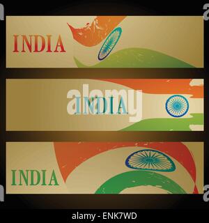 creative indian flag headers design Stock Vector Image & Art - Alamy