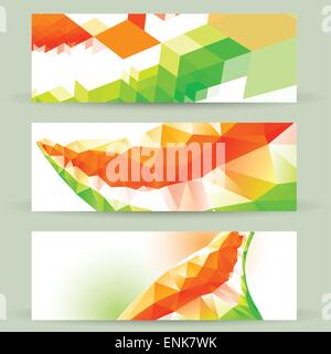 vector set of indian flag headers Stock Vector Image & Art - Alamy