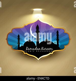 stylish islamic ramadan label vector illustration Stock Vector Image ...