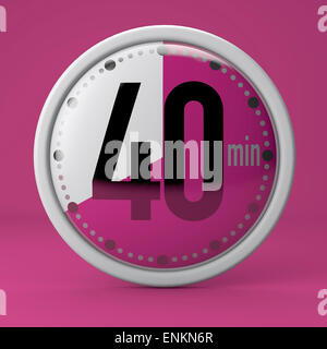 The 40 seconds, minutes stopwatch icon. Clock and watch, timer Stock ...