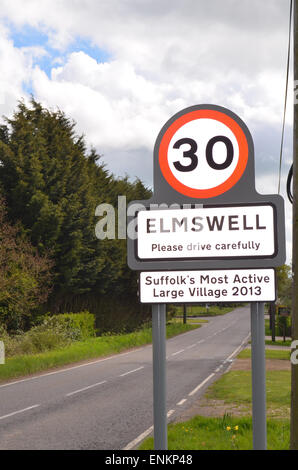 Large please drive carefully sign to truck drivers outside Batts Combe ...