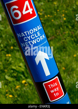 Direction sign for the Sustrans National Cycle Network Route 7 ...