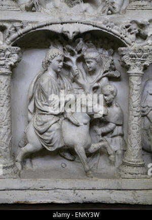 Sarcophagus of Junius Bassus, early Christian relief scupture made in ...