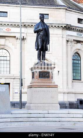 Joseph Pease Statue, Darlington Stock Photo - Alamy