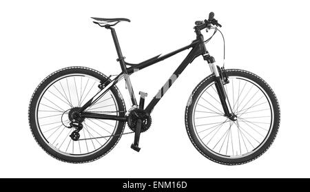 Mountain bike on white background Stock Photo - Alamy
