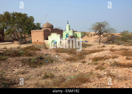 Hansi Haryana India Feb 7th 2015.View towards the small temples on the ...