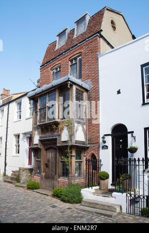 Manna House and High Street, Upnor, Medway, Kent, England, United ...