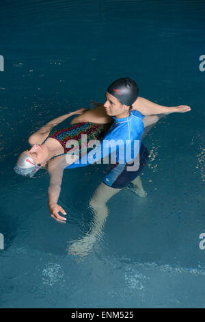 Janzu aquatic massage bodywork Stock Photo - Alamy