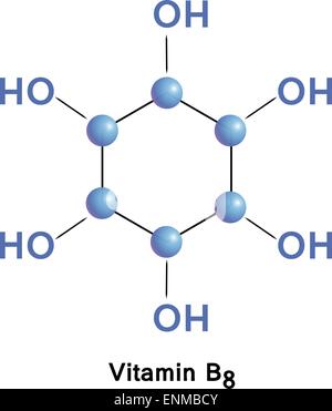 Vitamin B8 chemical formula. Vitamin B8 chemical molecular structure ...