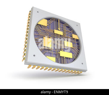 CPU Computer chip, inside view Stock Photo - Alamy