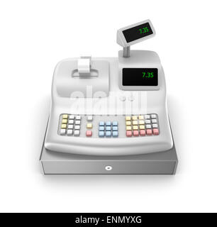 Cash register. Front view Stock Photo - Alamy
