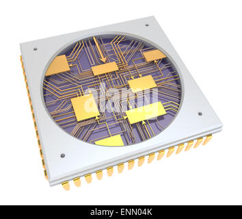 CPU Computer chip, inside view Stock Photo - Alamy