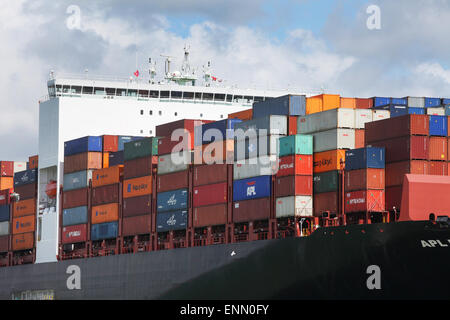 Container ship APL Raffles pictured in Southampton Docks Container Port ...