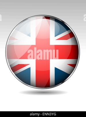 United Kingdom Round Country Flag. UK / British Circle National Flag ...