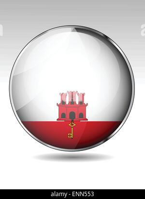 Key symbol icon - red gradient outline, isolated - vector illustration ...