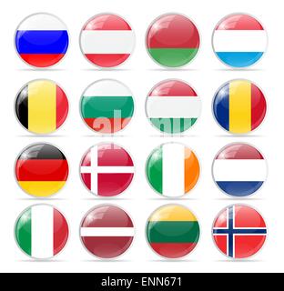 Bulgaria flag set. Collection of symbols heart and circle. Vector ...