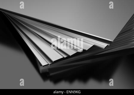 3d plates. Computer generated 3d render Stock Photo - Alamy