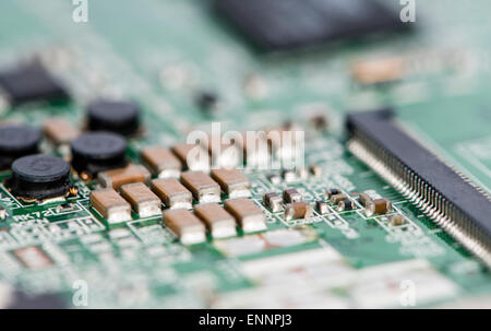 PCB macro shot with a lot of electrical components Stock Photo - Alamy
