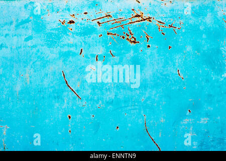 Old colored obsolete metal rusty texture steel blue and brown ...