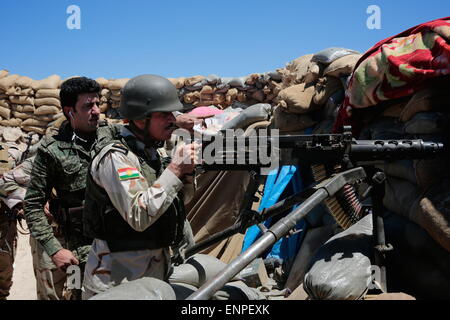 Shingal, Iraq. 7th May, 2015. Commander of the Peshmerga 12th Stock ...