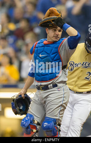 Chicago Cubs catcher Miguel Montero (47) tags out Philadelphia Phillies ...
