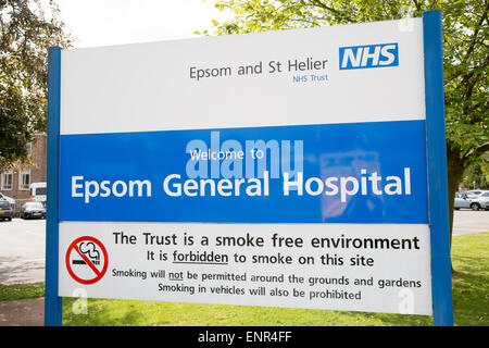 Epsom General Hospital Stock Photo - Alamy