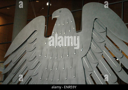 Berlin, Federal Eagle in Parliament in the Reichstag Stock Photo - Alamy