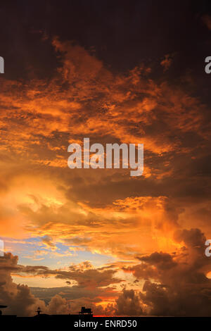 Magic Unreal Colorful Sky at Sunrise. Thailand Stock Photo - Alamy