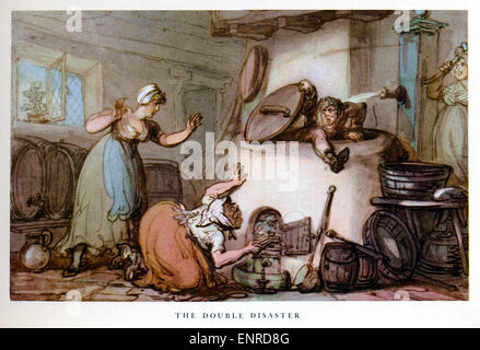 Illustration of a classic kitchen Stock Photo - Alamy