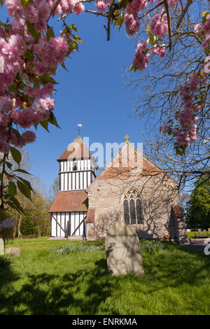 St. Peter's Church in the Worcestershire village of Pebworth Stock ...