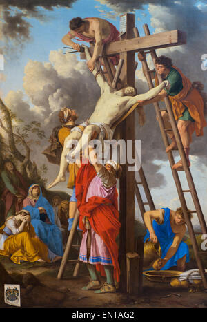 The descent of Jesus Christ from the cross by Paul Delaroche. Old 19th ...