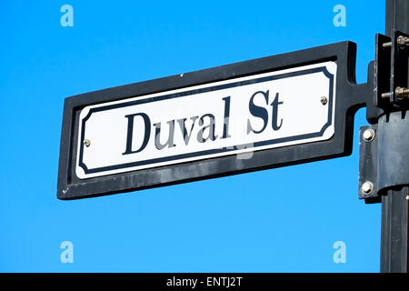 Duval Street Sign (Main Street) Key West Florida FL destination for ...