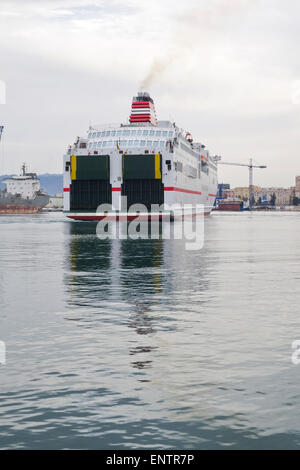 ships ferries and tug boats in port of souda bay, chania,creta,greece ...