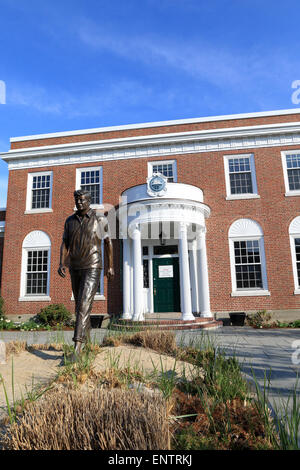 John F. Kennedy in Hyannis Port, 1959. Lemoyne Billings is at left ...