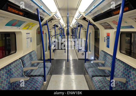 Victoria line Train Interior - London Underground Stock Photo - Alamy