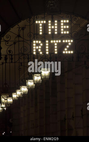 The Ritz Hotel at night, London, England Stock Photo - Alamy